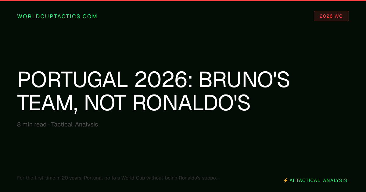 Portugal 2026: Bruno's Team, Not Ronaldo's | WorldCupTactics